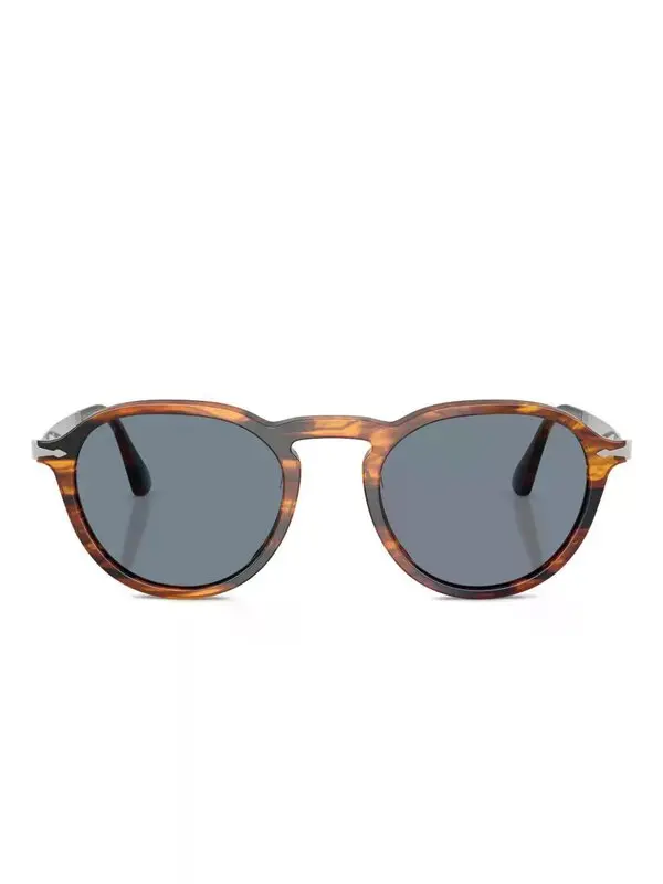 Persol Tortoiseshell Round-frame Sunglasses - Brown