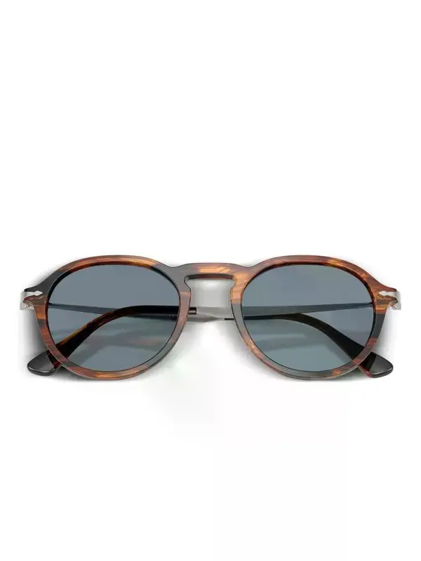 Persol Tortoiseshell Round-frame Sunglasses