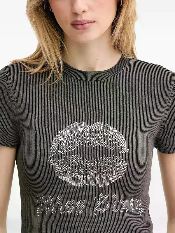 Miss Sixty Lips-detail T-shirt