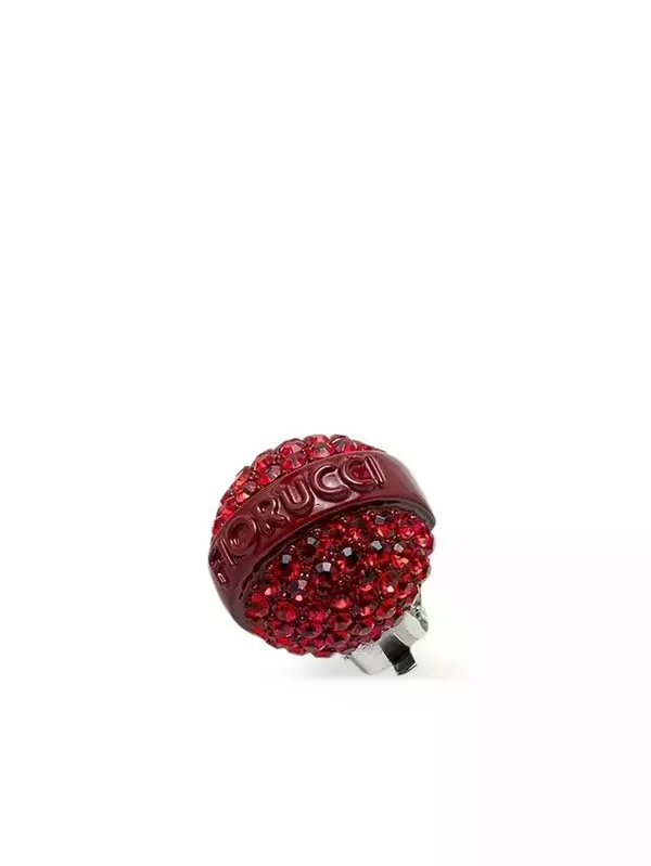 Fiorucci Crystal-embellished Clip On Earrings