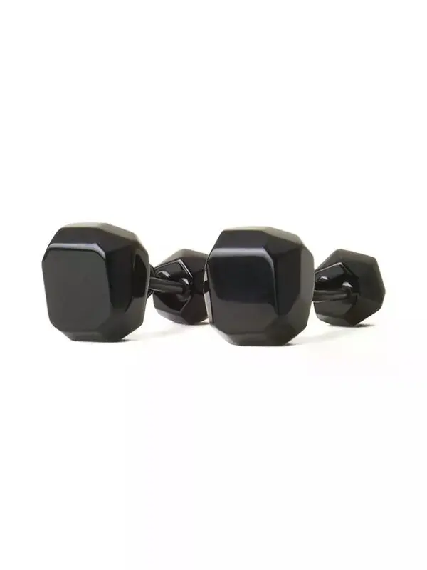 LANVIN Faceted Chain Cufflinks - Black