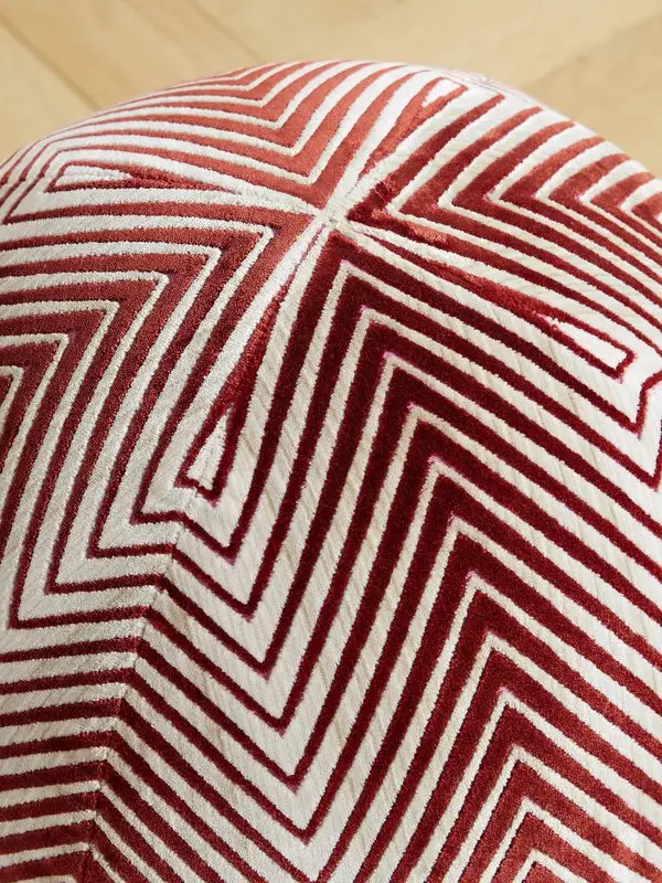 Missoni Ziggy Striped Velvet Pouf