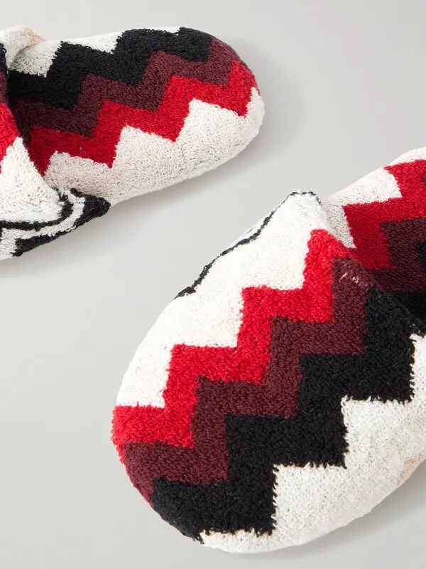 Missoni Striped Cotton-terry Slippers
