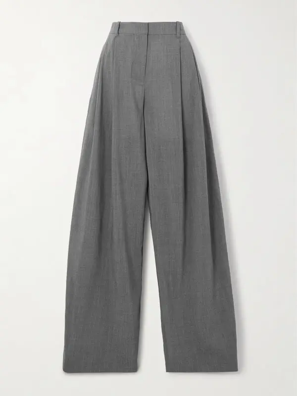 Jacquemus D'homme Pleated Stretch-wool Tapered Pants
