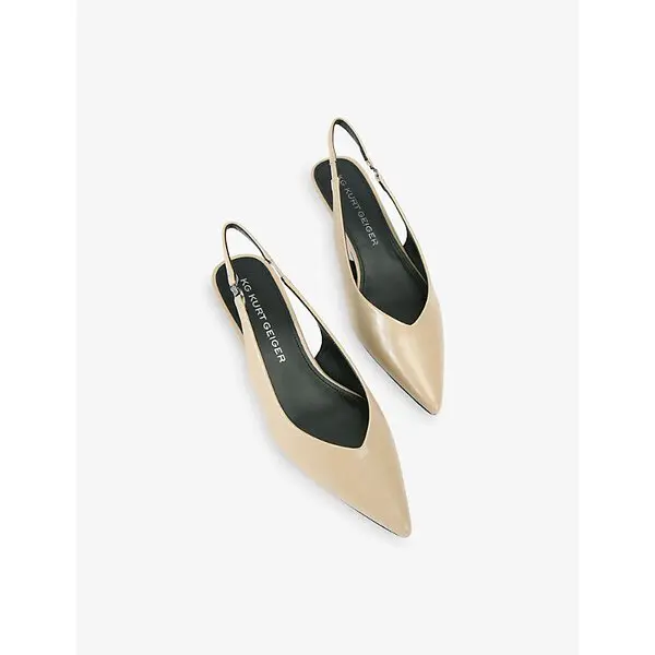 Kurt Geiger Agatha Faux-leather Slingback Courts