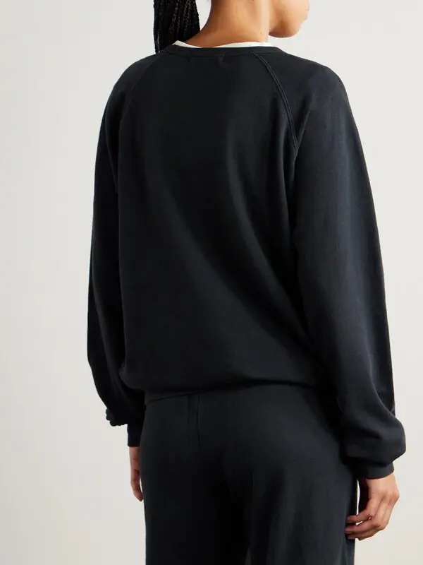 Eterne Oversized Embroidered Cotton-jersey Sweatshirt