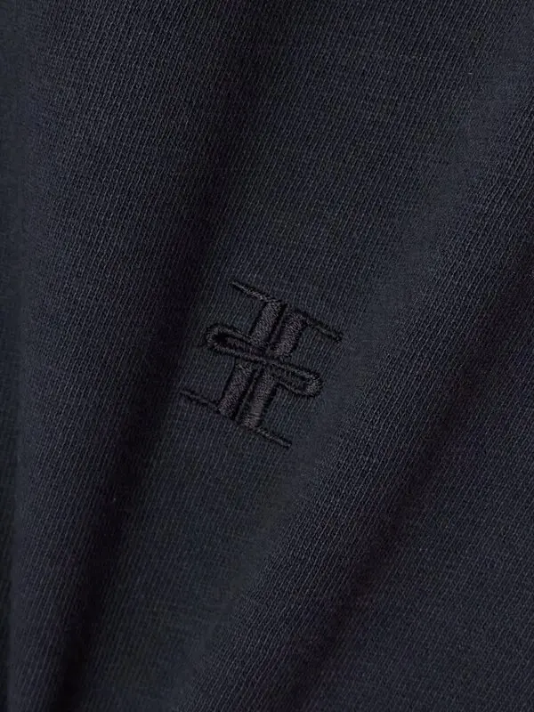 Eterne Oversized Embroidered Cotton-jersey Sweatshirt