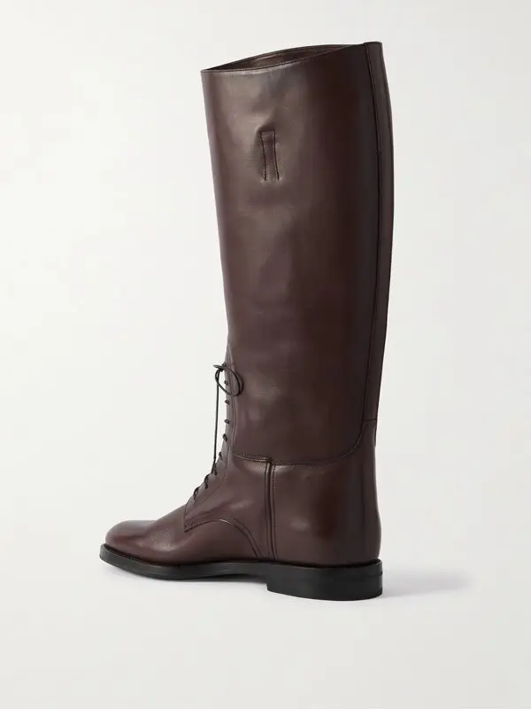 Church's Leather Lace-up Knee High Boots