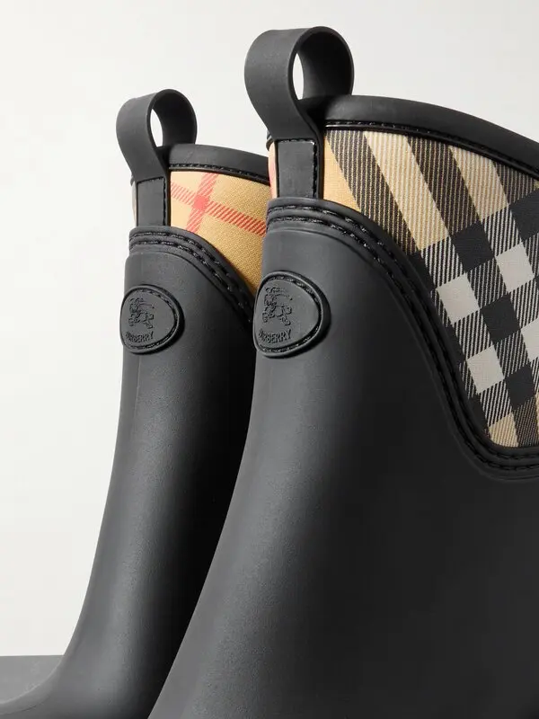 Burberry Marsh Stamp Checked Ankle Boots