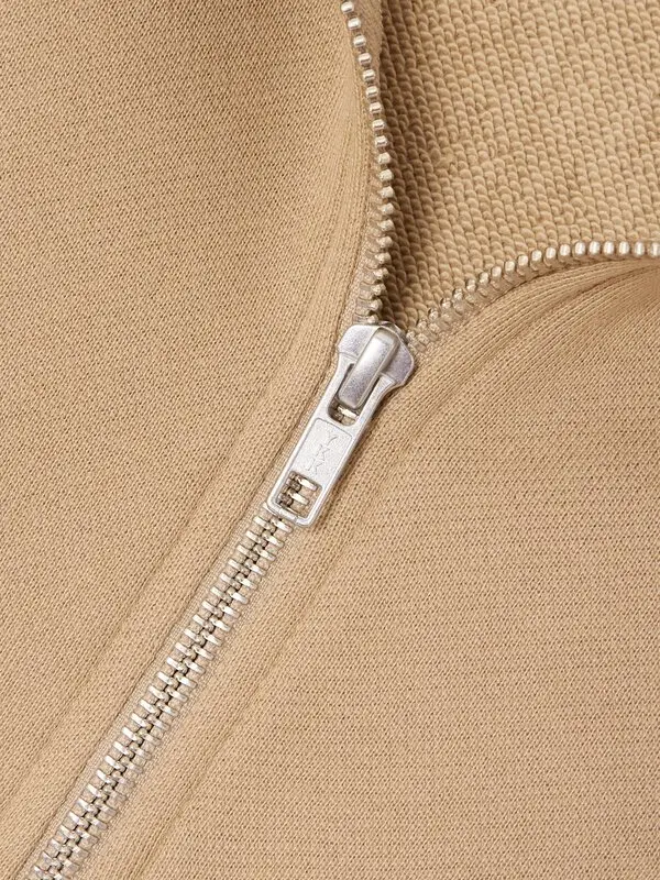 Eterne Cropped Embroidered Cotton And Modal-blend Jersey Sweatshirt