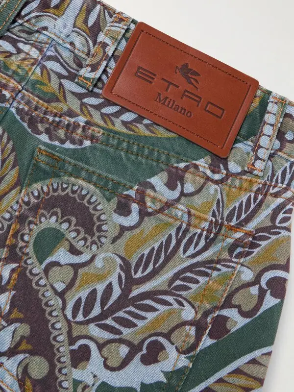 Etro Paisley-print Flared Jeans