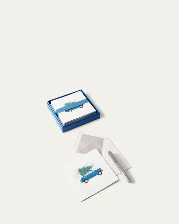 Smythson Holiday Car Cards, Set Of 10