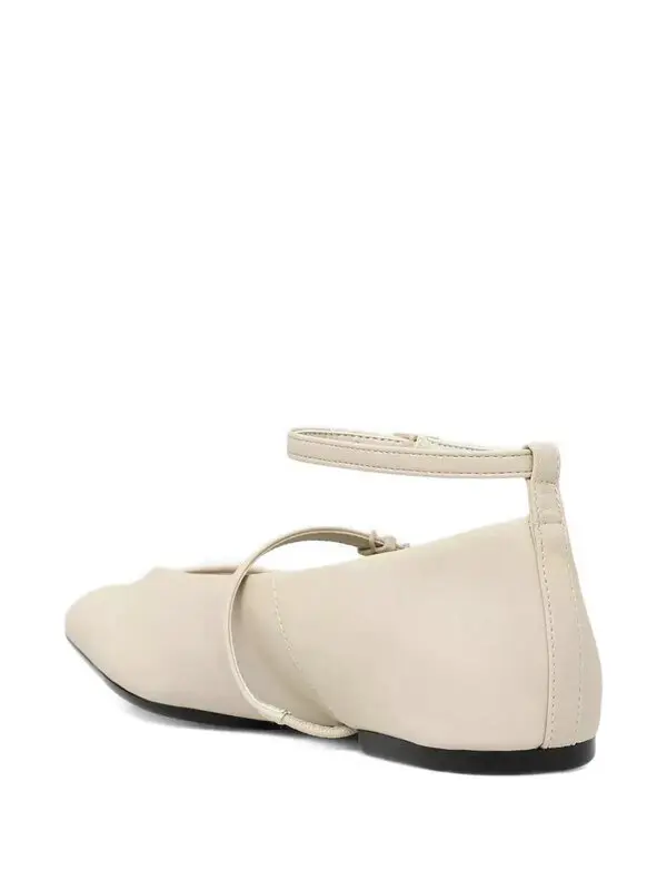 Armani Exchange Pointed-toe Ballerina Flats - Neutrals
