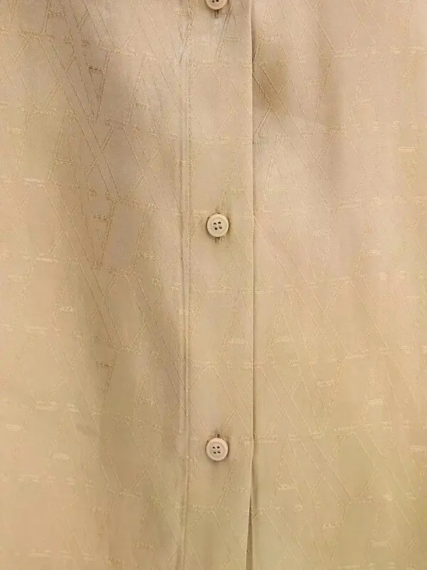 Armani Exchange Monogram-pattern Collared Shirt