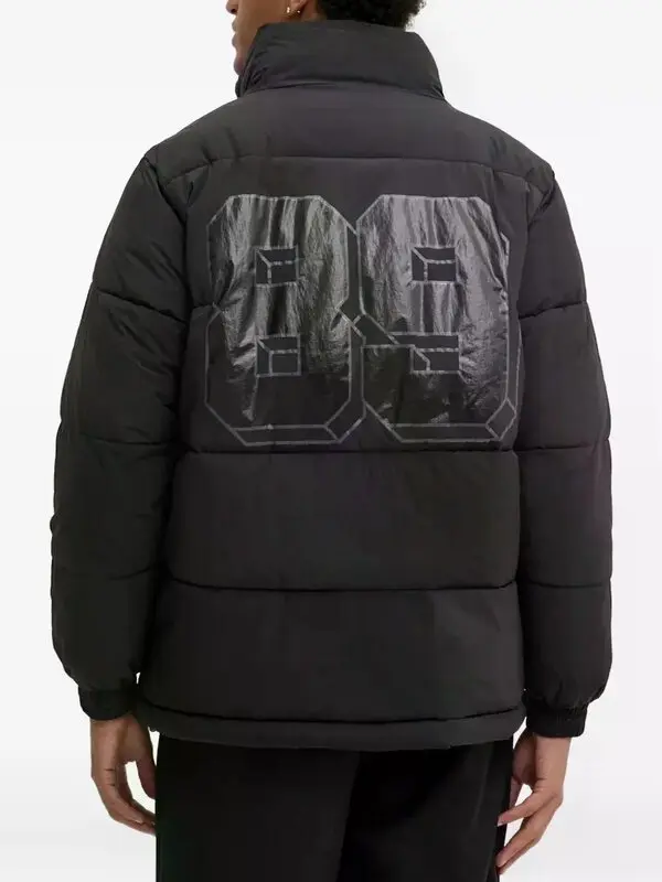 KARL KANI Long-sleeve Puffer Jacket - Black