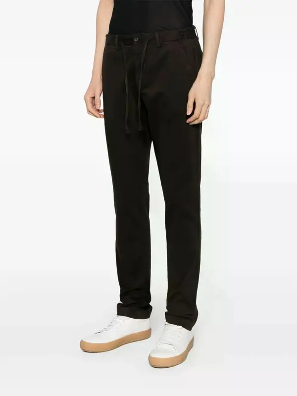 Corneliani Drawstring Tapered Trousers - Brown