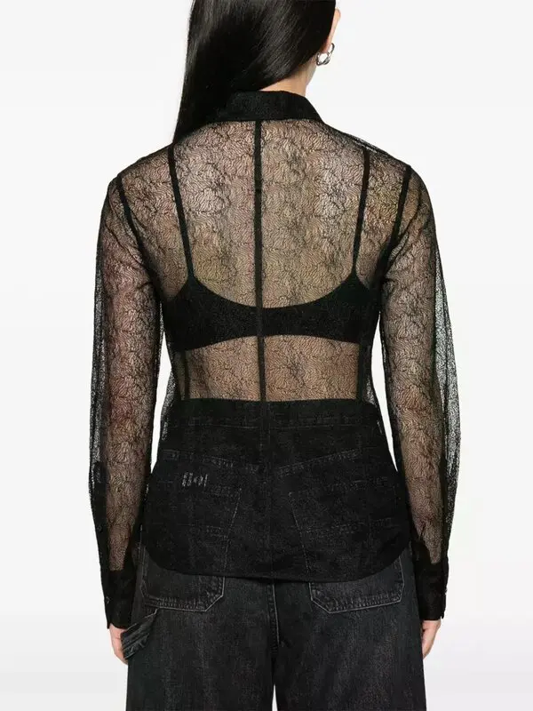 Helmut Lang Semi-sheer Mesh Shirt