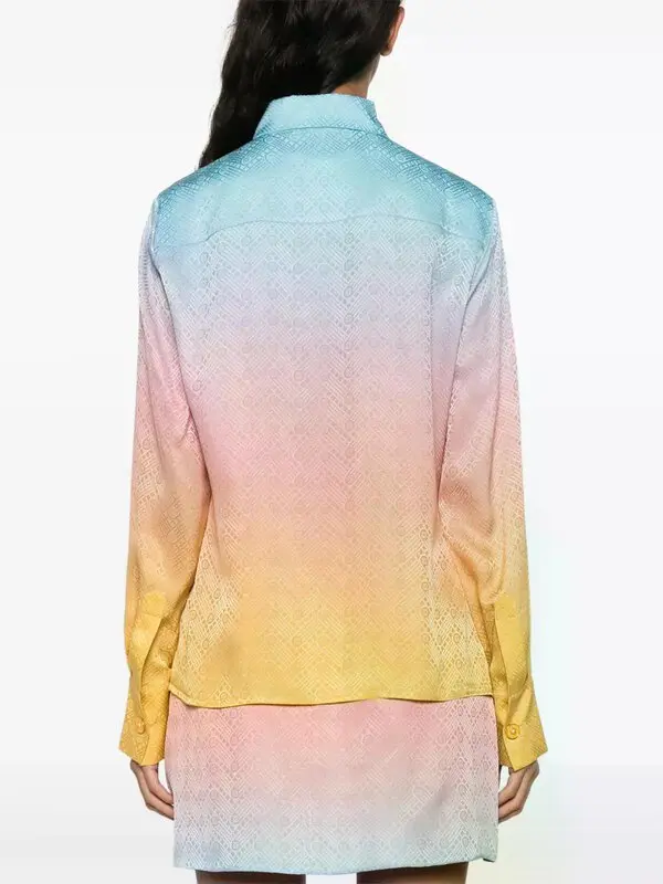 Casablanca Pastel Gradient Silk Shirt