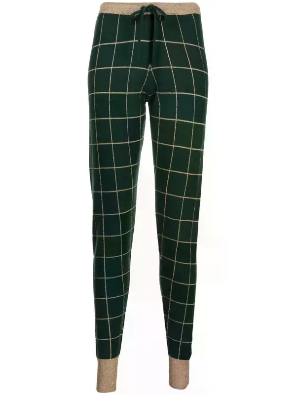 MADELEINE THOMPSON Layla Check-pattern Track Pants