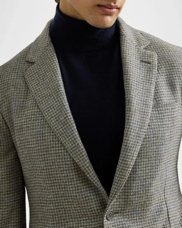 Ralph Lauren Purple Label Houndstooth Two-button Sport Coat