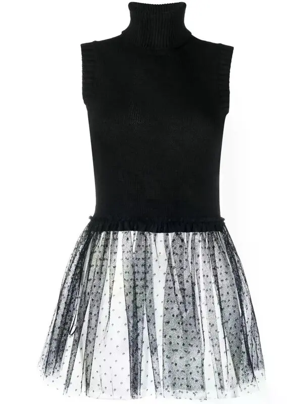 Red Valentino Knitted Peplum Top