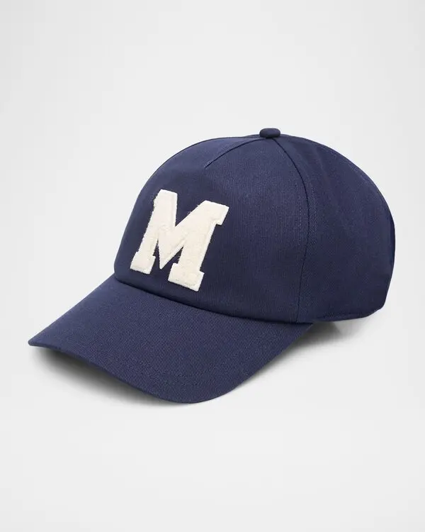 Moncler Cotton Baseball Cap - Blue Night