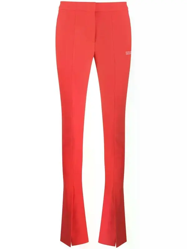 Off-White Split-hem Trousers - Red