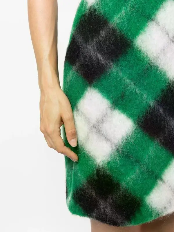 Opening Ceremony Check-print Mini Skirt