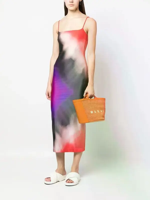 Marni Tropicalia Logo-embroidered Tote