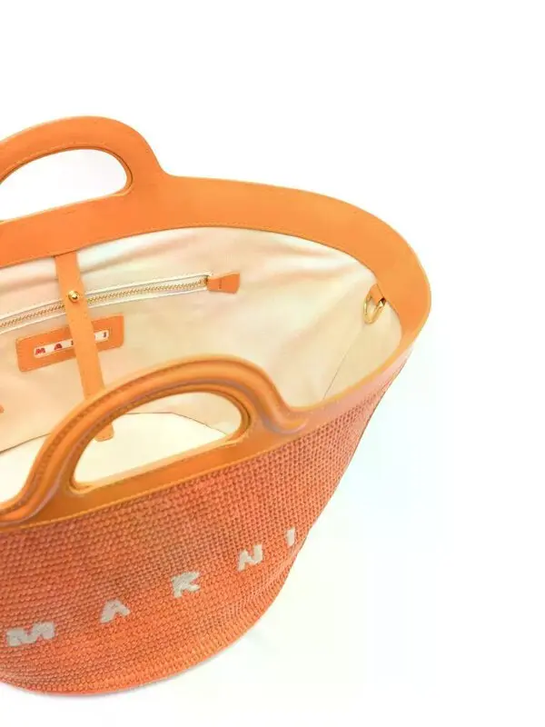 Marni Tropicalia Logo-embroidered Tote