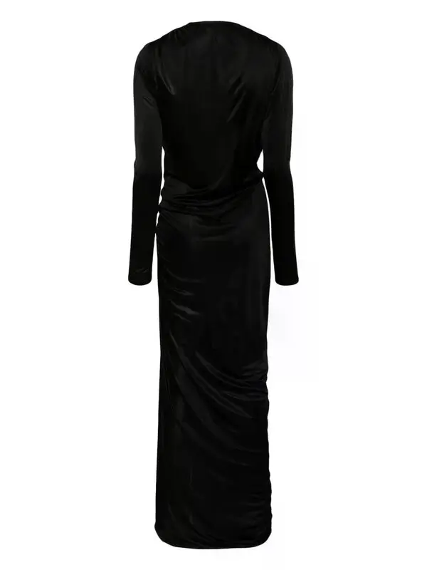 Atlein Gathered Wrap Gown