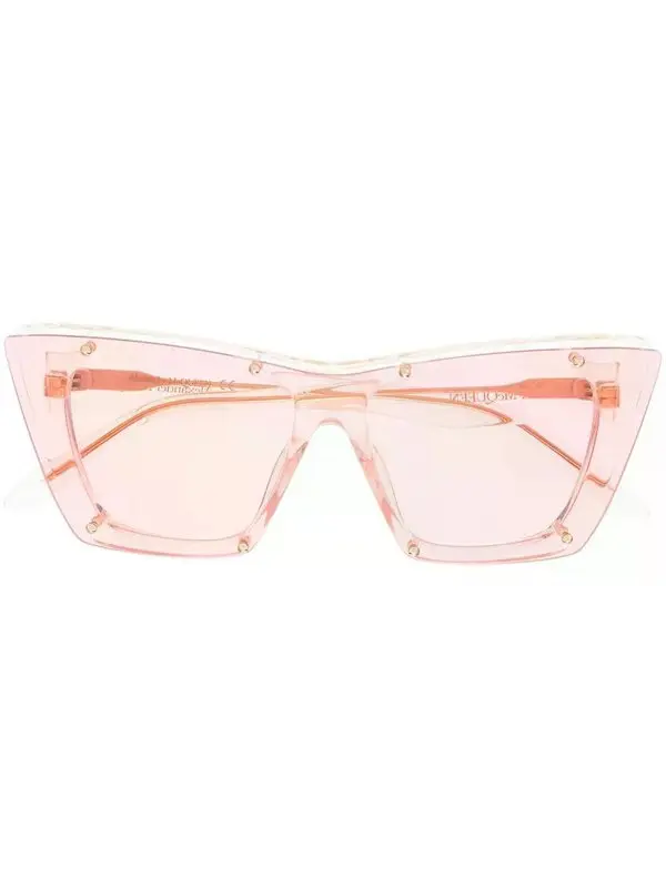 Alexander McQueen Cat Eye-frame Sunglasses - Yellow