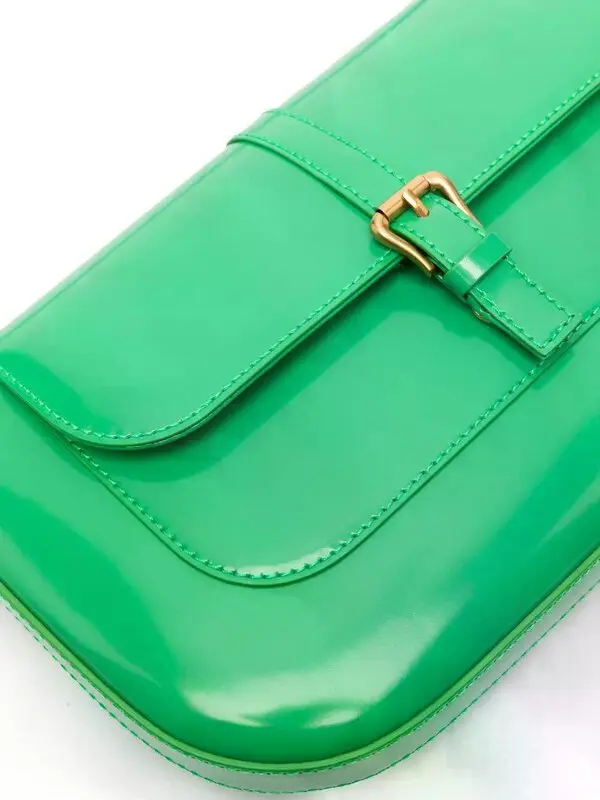 By Far Miranda Leather Shoulder Bag - Green