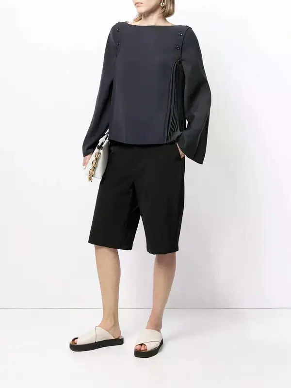 ADEAM Peony Crepe Top