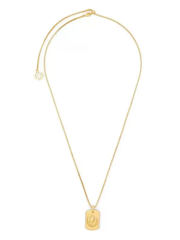 Maje Zodiac Sign Pendant Necklace - Gold