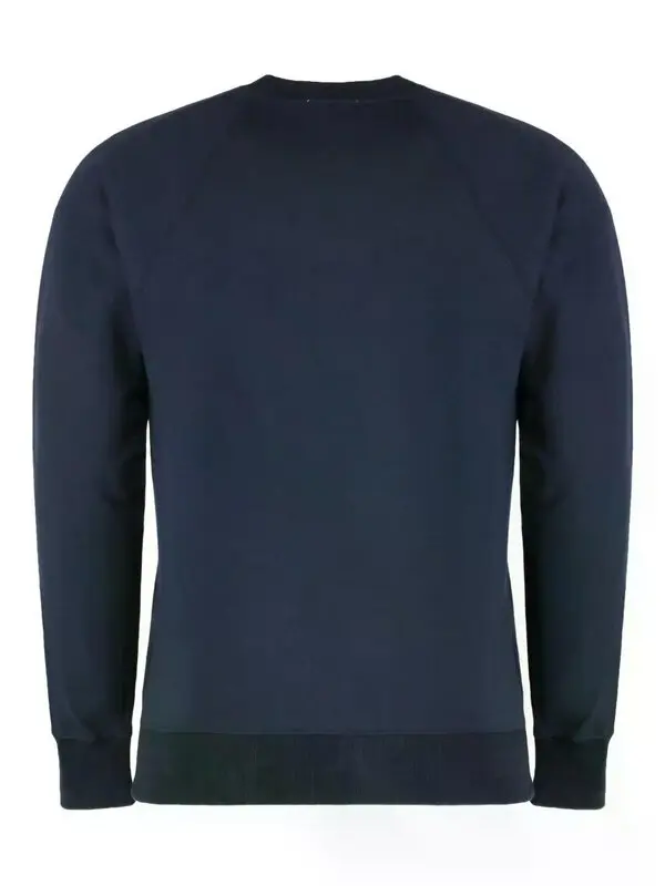 MOORER Embroidered Raglan-sleeve Sweatshirt