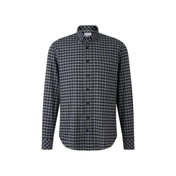 Bogner Flannel Shirt Timt - Navy Blue/grey