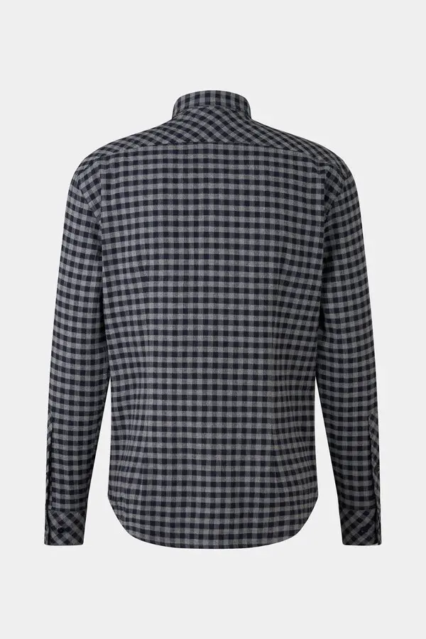 Bogner Flannel Shirt Timt - Navy Blue/grey