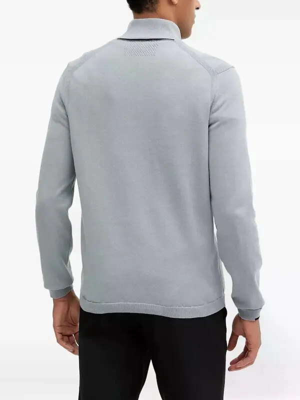 BOSS High-neck Zip-up Sweater