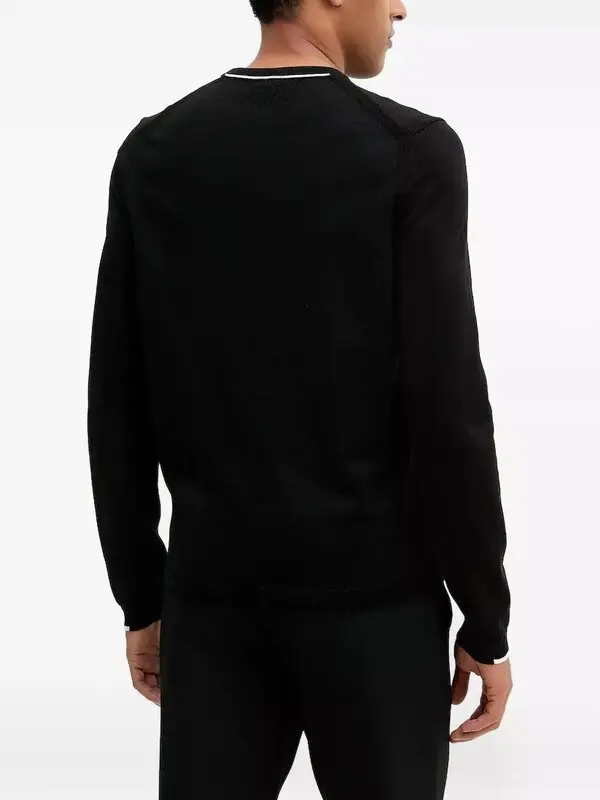 BOSS Crew-neck Sweater With Logo Detail