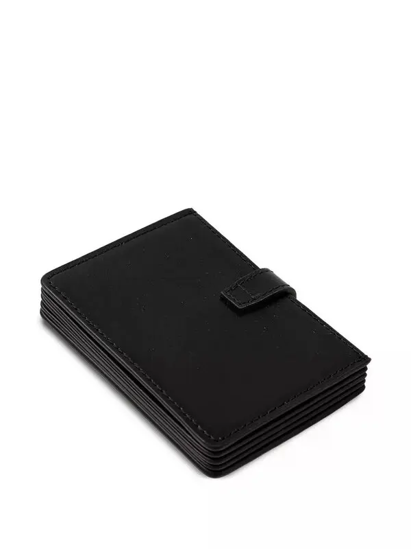 Furla Small Sfera Leather Button Card Holder - Black