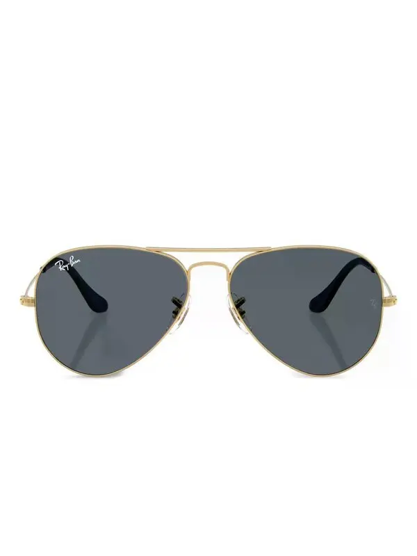 Ray-ban Pilot Frame Tinted Sunglasses - Gold