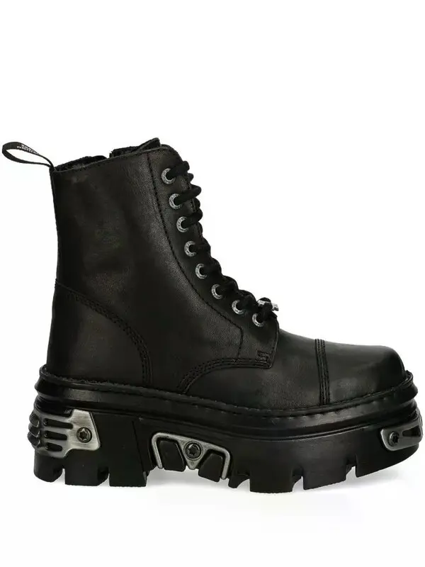 NEW ROCK Lace-up Platform Boots