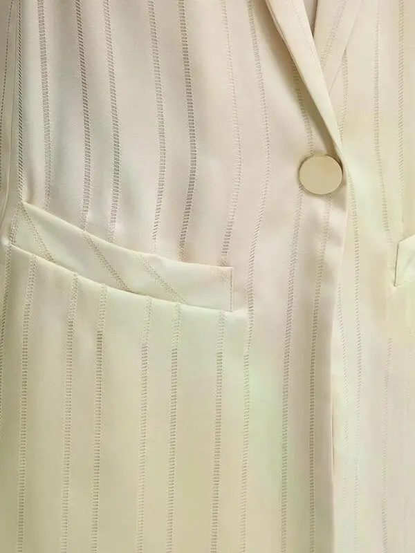 Armani Exchange Pinstripe Sleeveless Waistcoat