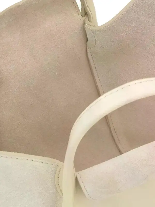 TOUS Tulip Suede-panel Leather Tote Bag