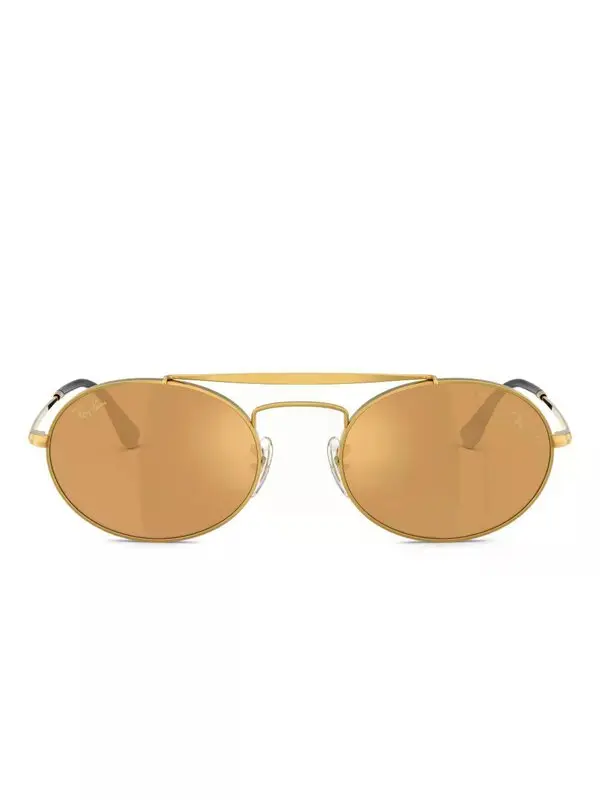 Ray-ban Oval Frame Sunglasses - Gold