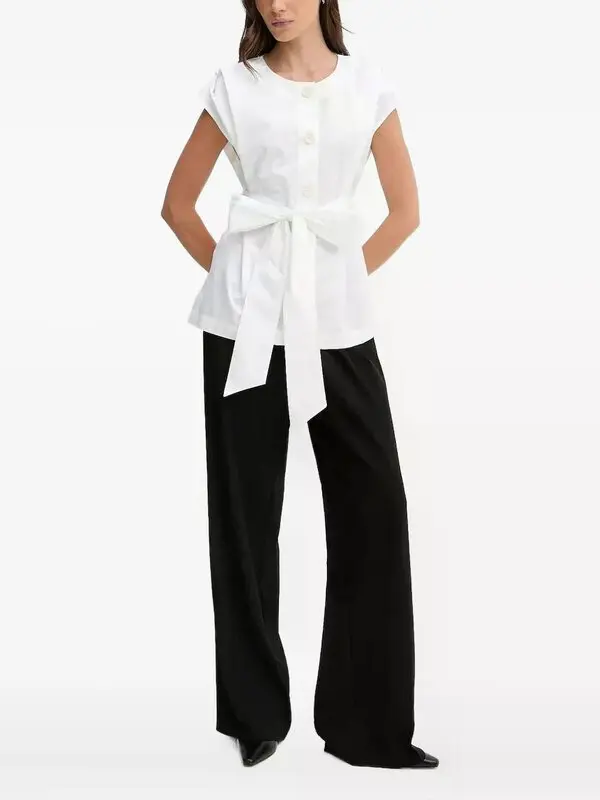 PEDRO DEL HIERRO Button-front Top With Bow Detail