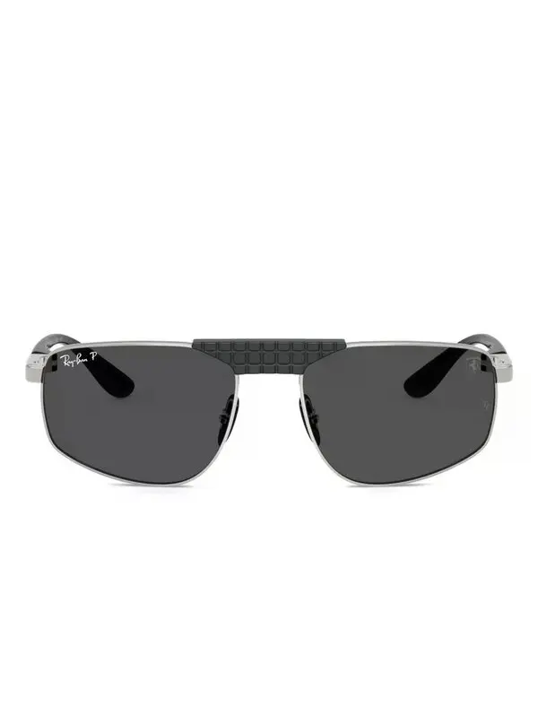 Ray-ban Textured Geometric Sunglasses - Silver
