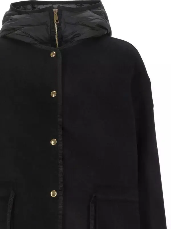 Moncler Bonreposse Hooded Coat - Black