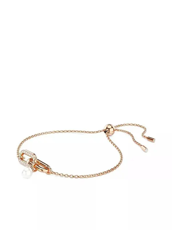SWAROVSKI Constella Pearl-embellished Chain Bracelet - Pink